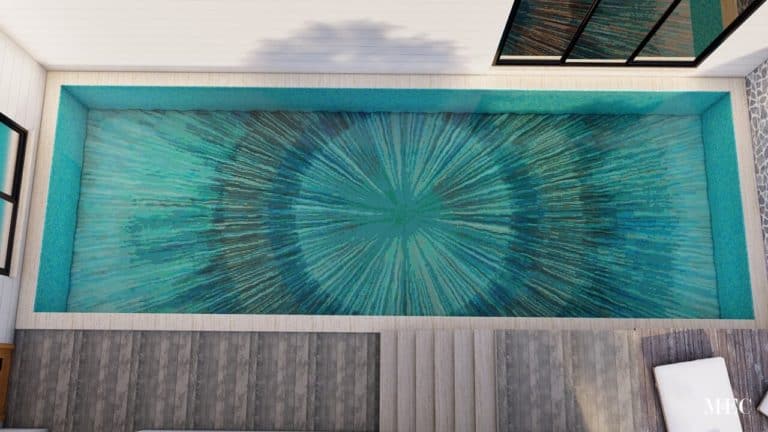 Kosmik Glass Mosaic Pool Art - MEC Artworks