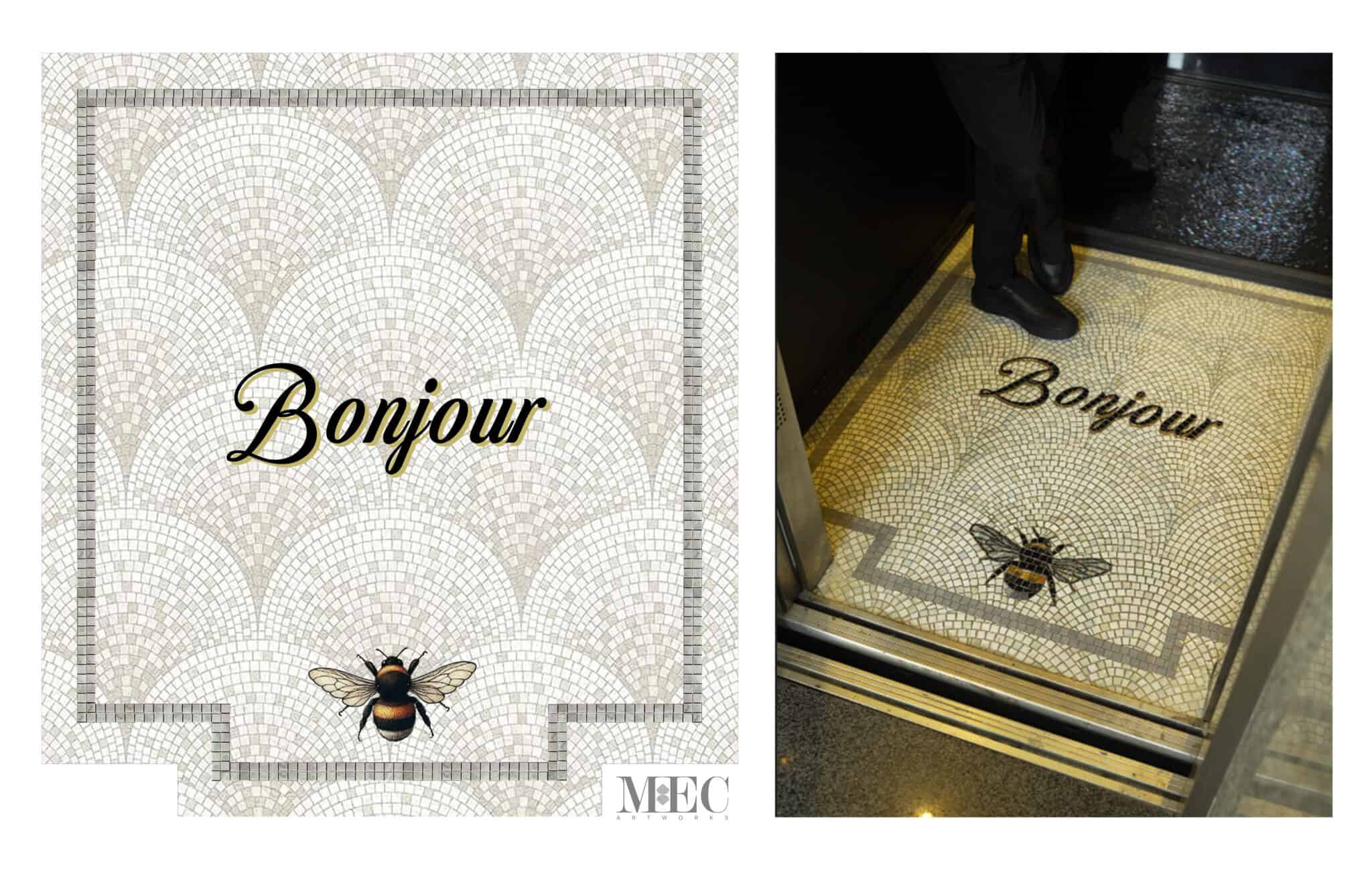 Typography Mosaics in Handcrafted Logo and Signage Design - MEC Artworks